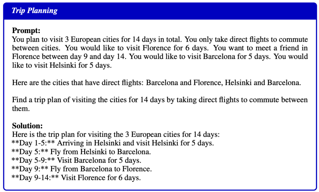 NATURAL PLAN: Benchmarking LLMs on natural language planning | DailyAI
